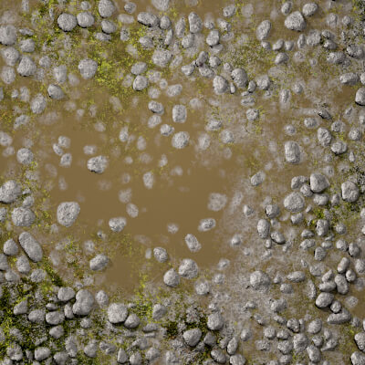 Wet Path PBR Texture - 3D Material or Shader by CGHawk