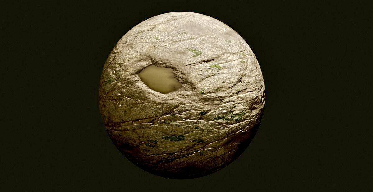 Wet Rock PBR Texture - 3D Material or Shader by CGHawk
