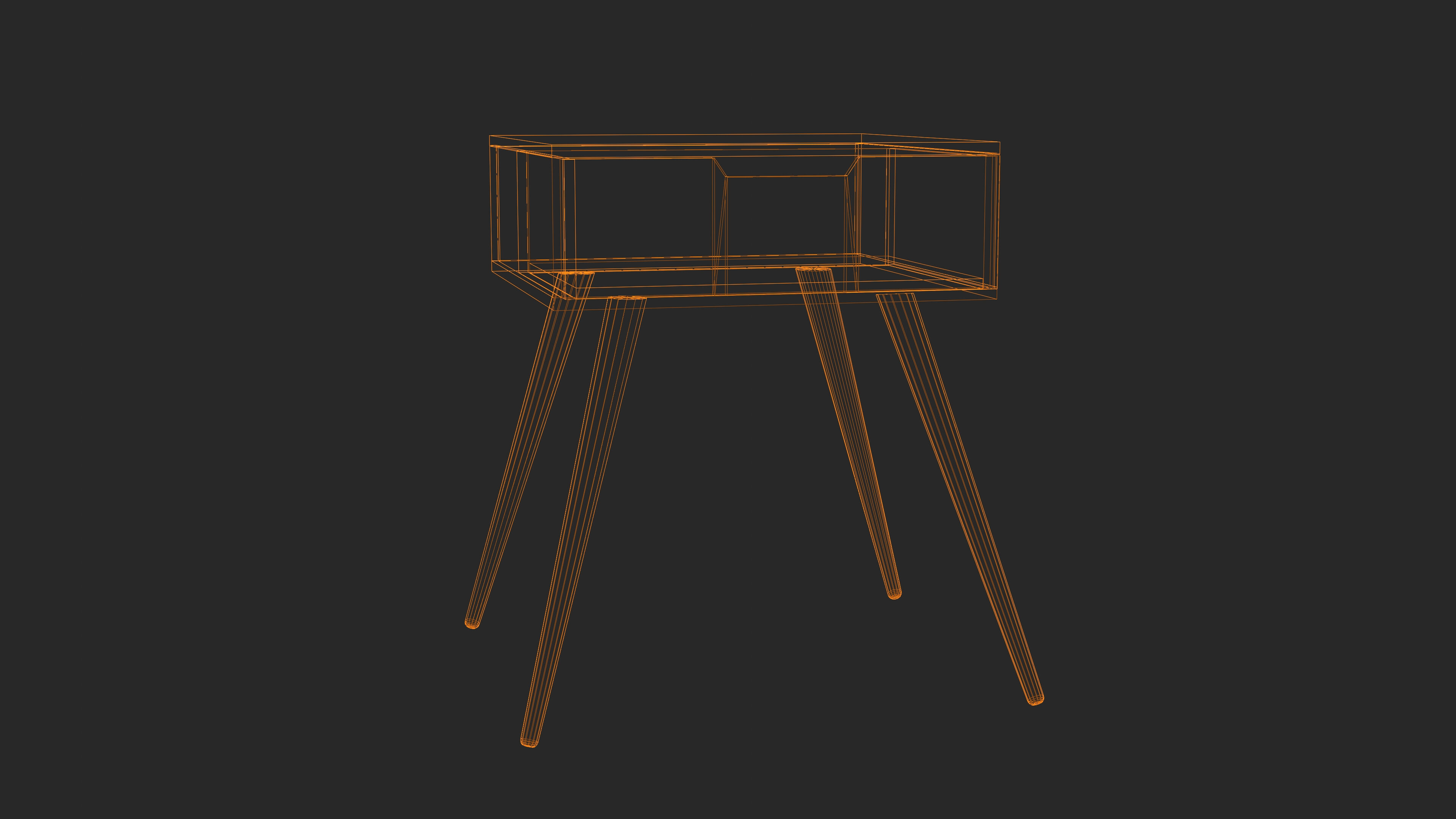 Wooden Nightstand - 3D Model by CGHawk