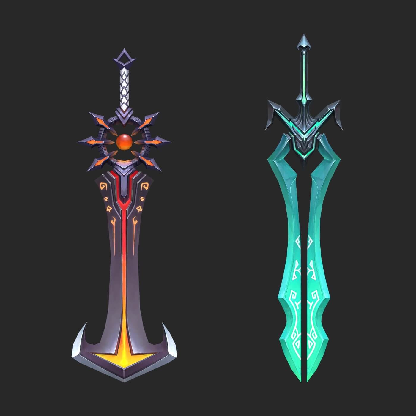20 Fantasy Sword Collection - 3D Model by cghriggs