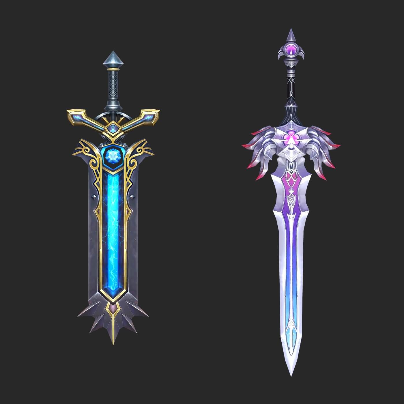 20 Fantasy Sword Collection - 3D Model by cghriggs