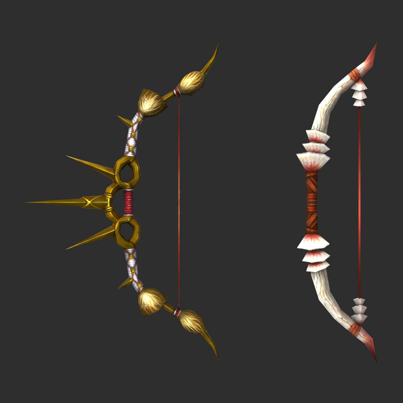Fantasy Bow Weapon Collection - 3D Model by cghriggs