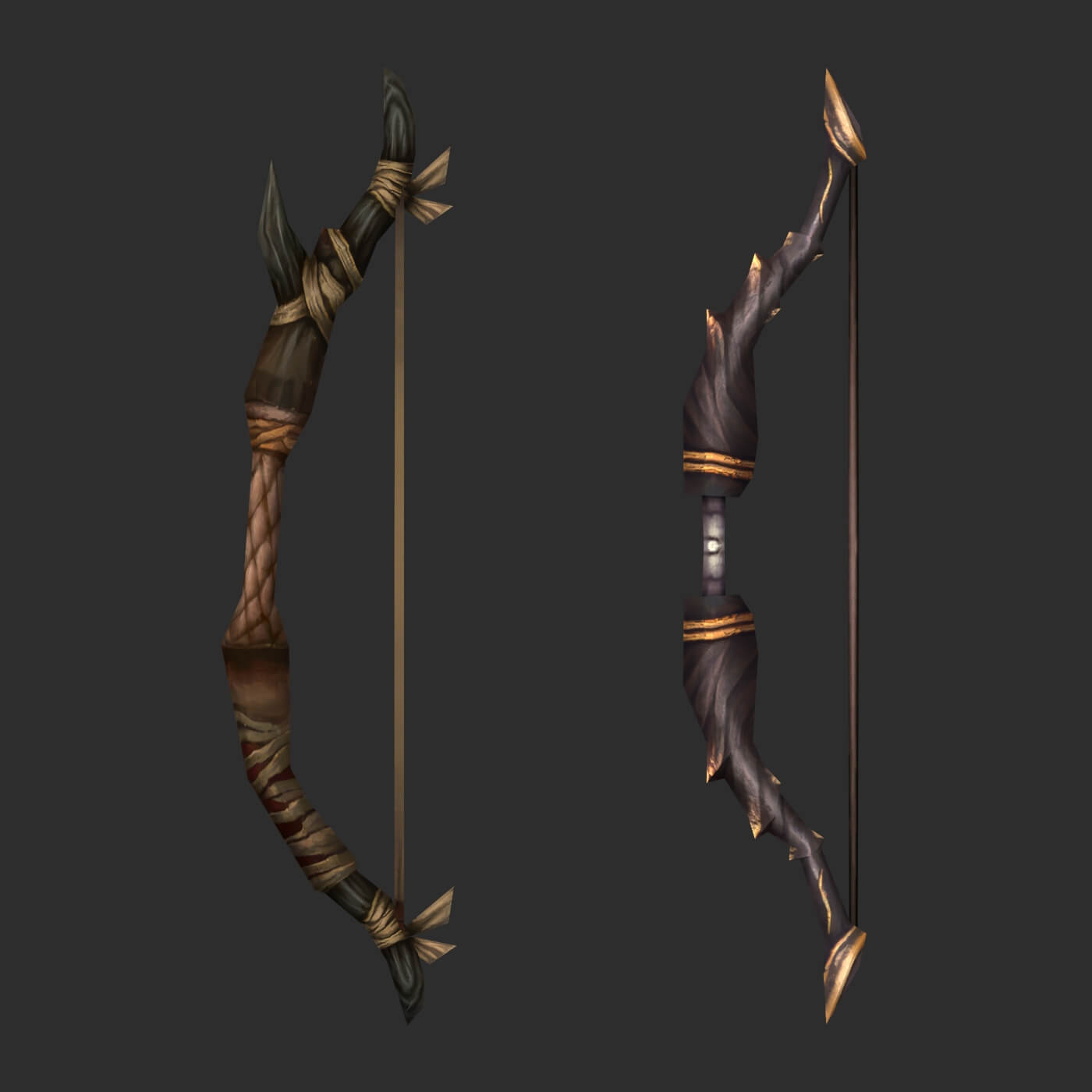 Fantasy Bow Weapon Collection - 3D Model by cghriggs
