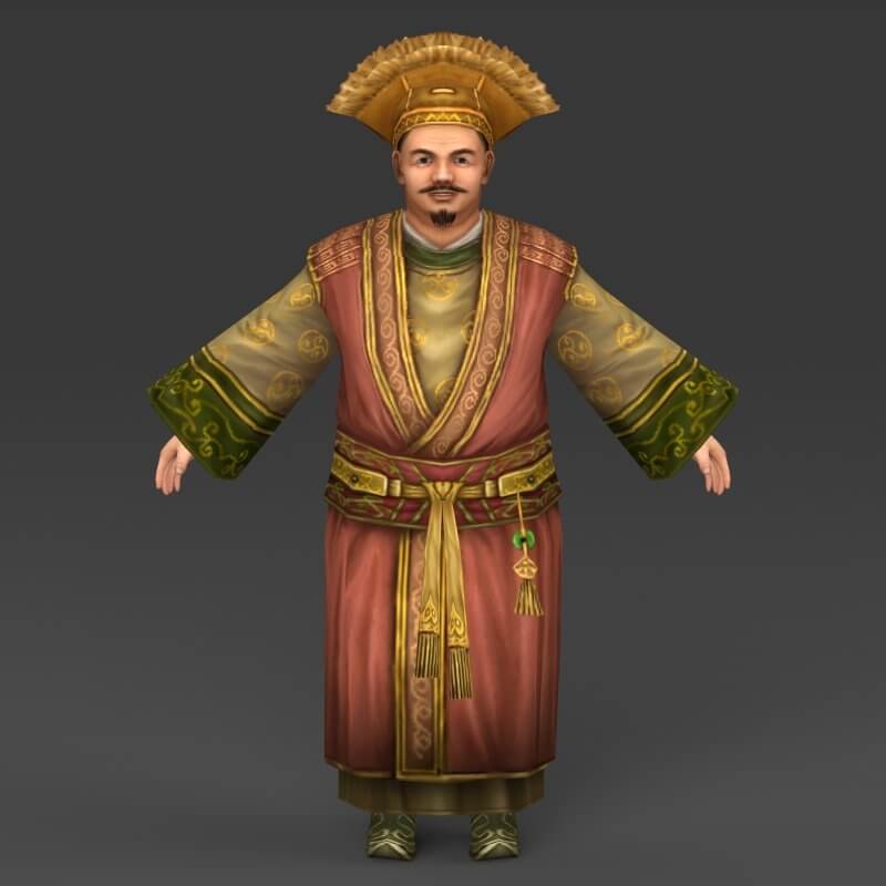 Fantasy Chinese Character - 3D Model by cghriggs