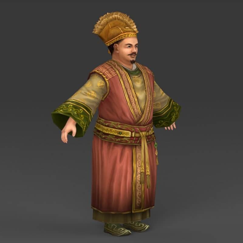 Fantasy Chinese Character - 3D Model by cghriggs