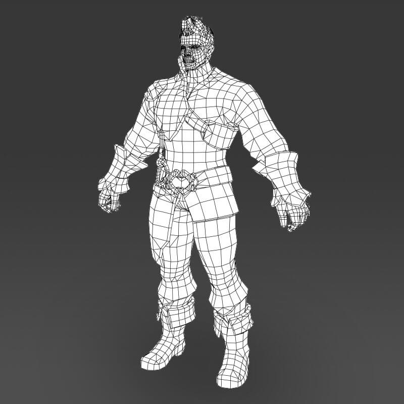 Fantasy Human Character - 3D Model by cghriggs