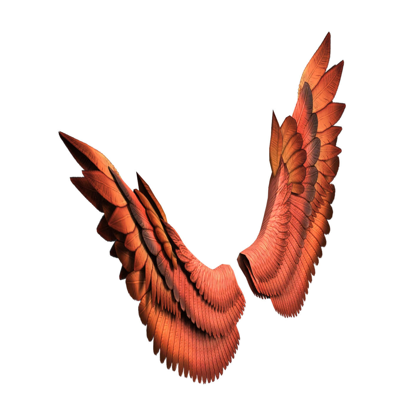 Fantasy Red Wings - 3D Model by cghriggs