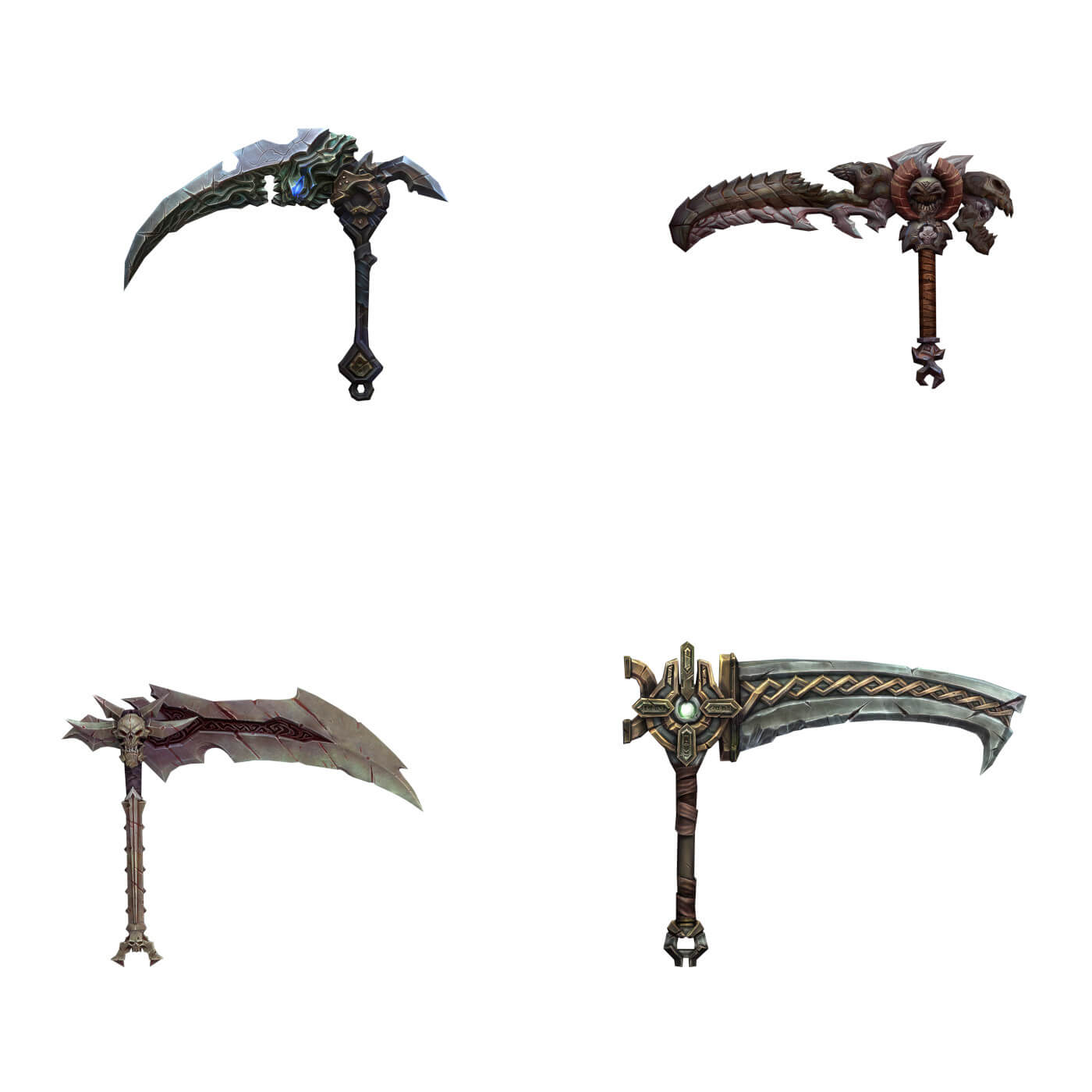 Fantasy Scythe Collection - 3D Model by cghriggs