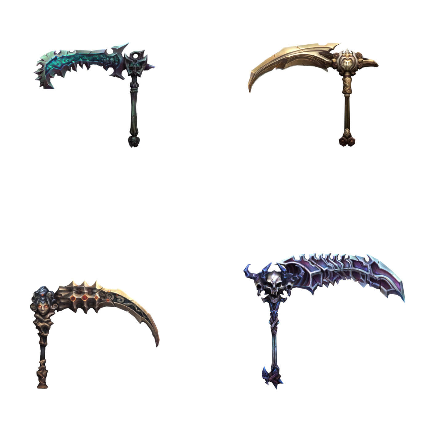 Fantasy Scythe Collection - 3D Model by cghriggs