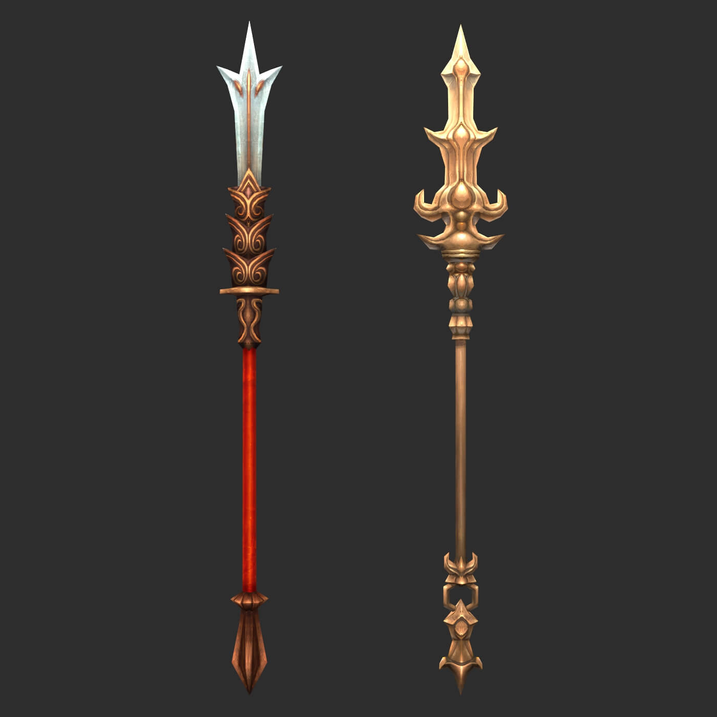 Fantasy Spear Collection - 3D Model by cghriggs