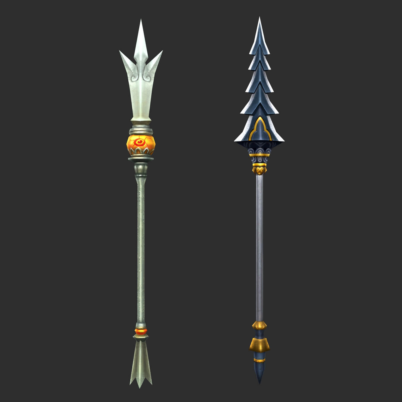 Fantasy Spear Collection - 3D Model by cghriggs