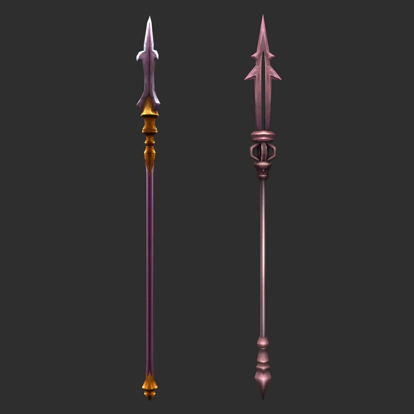 Fantasy Spear Collection - 3D Model by cghriggs