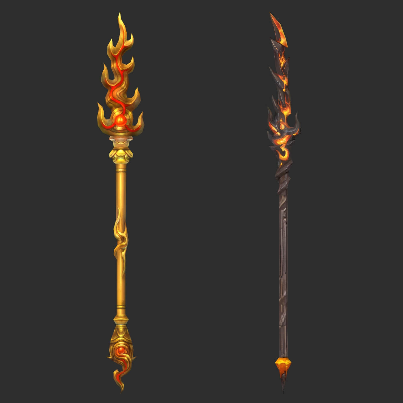 Fantasy Spear Weapon Pack - 3D Model by cghriggs