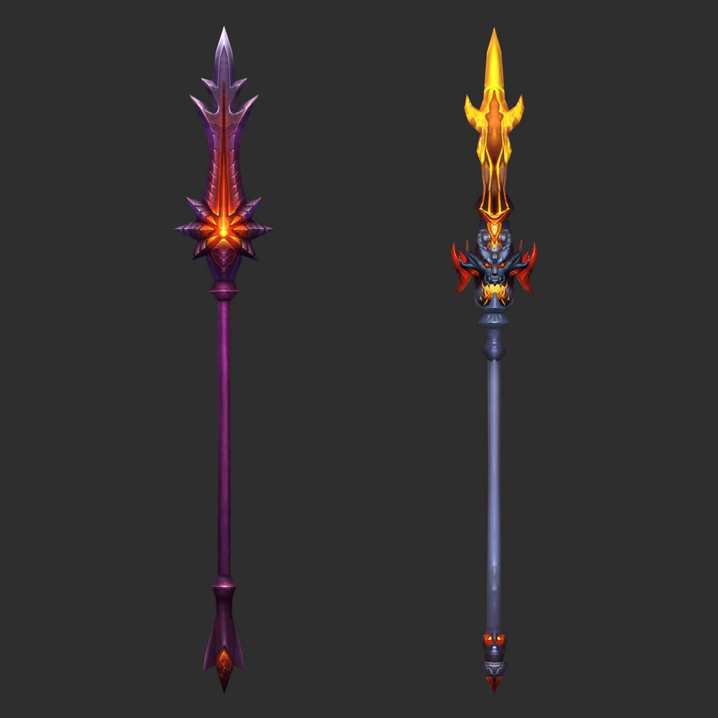 Fantasy Spear Weapon Pack - 3D Model by cghriggs
