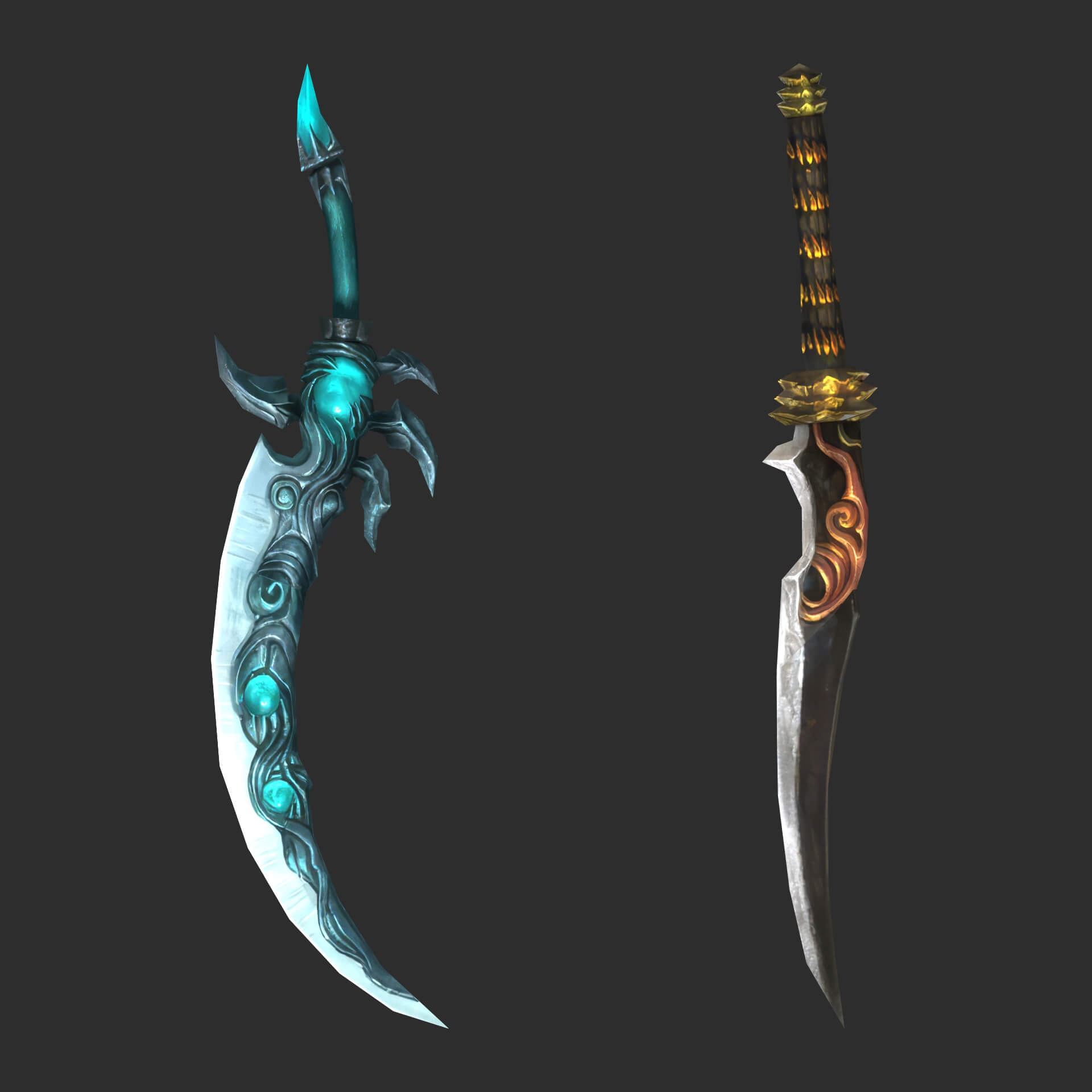 Fantasy Sword Collection - 3D Model by cghriggs