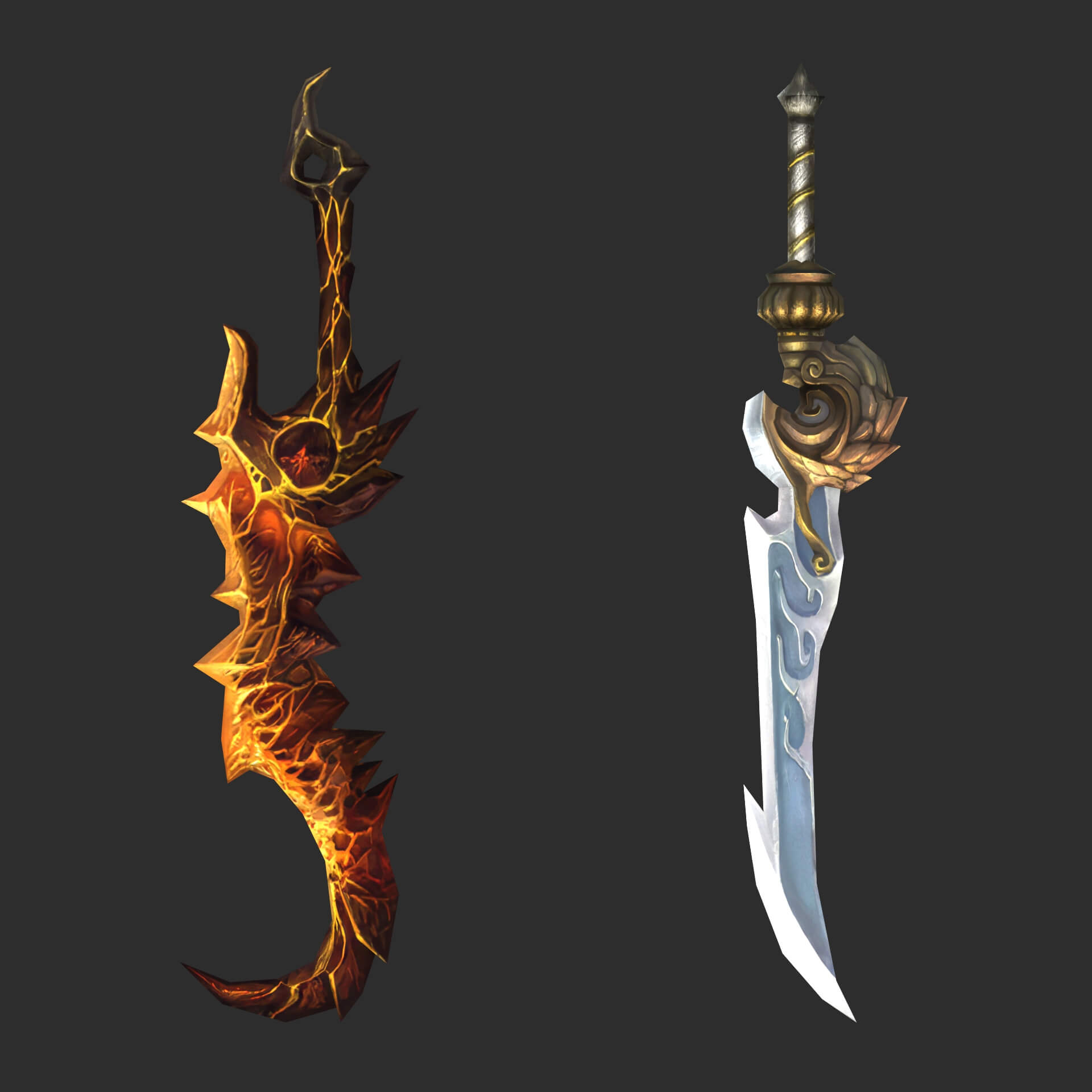 Fantasy Sword Collection - 3D Model by cghriggs