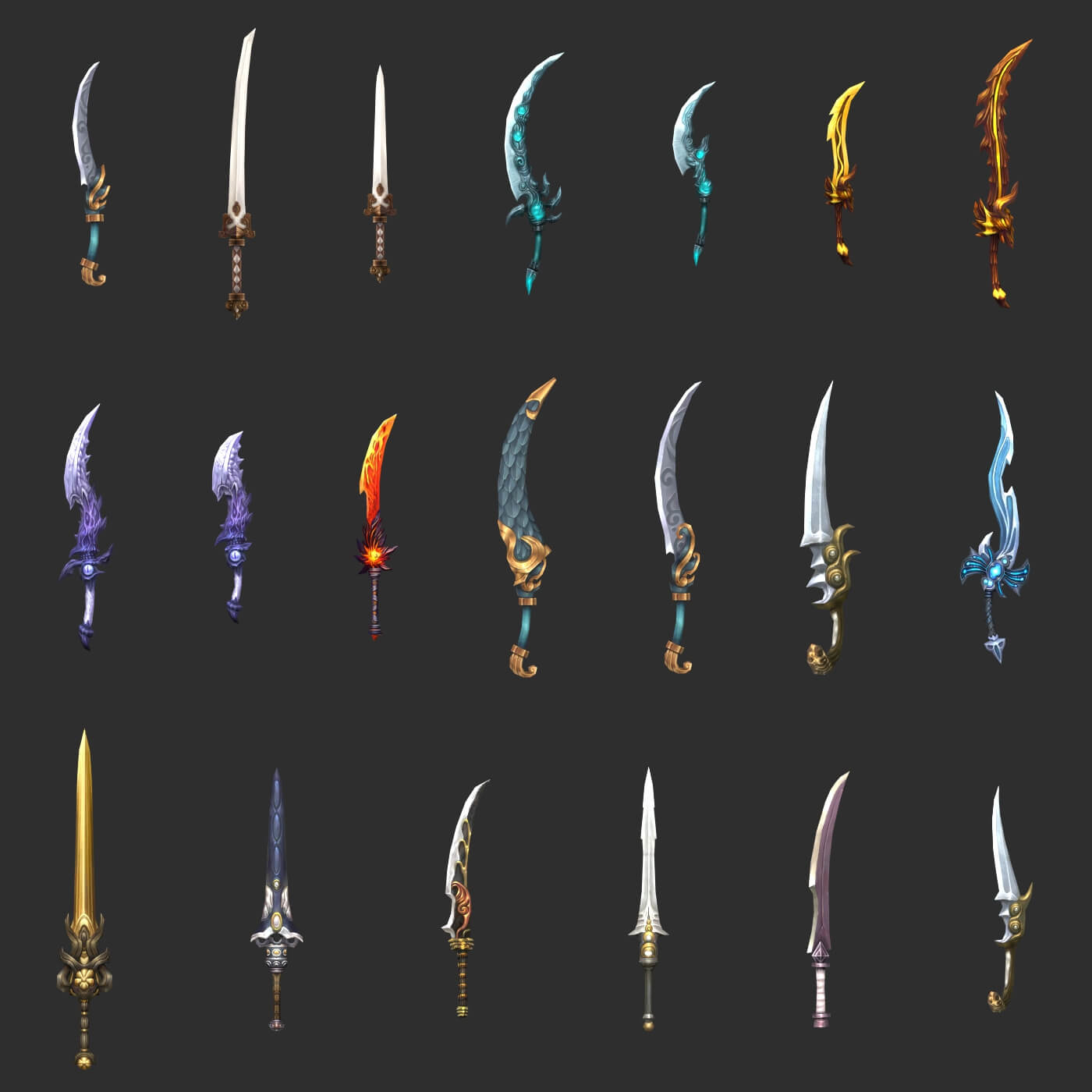 Fantasy Sword Collection Vol.02 - 3D Model by cghriggs