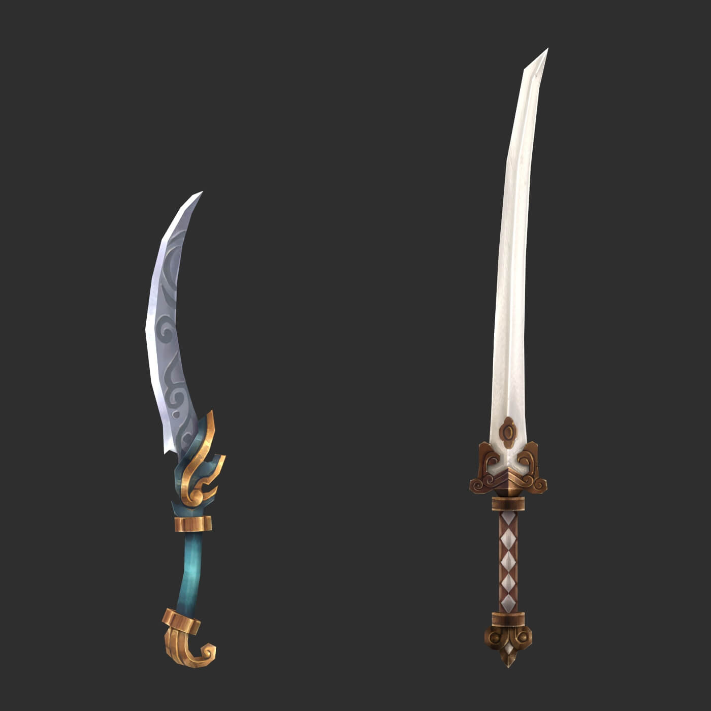Fantasy Sword Collection - 3D Model by cghriggs
