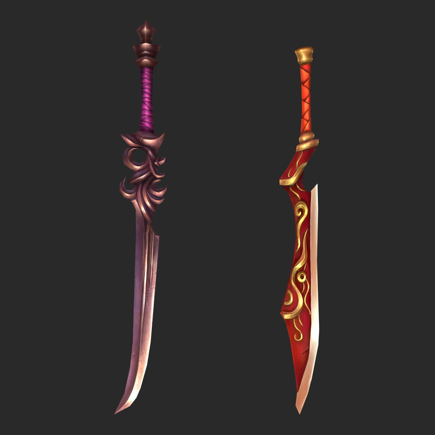 Fantasy Sword Collection - 3D Model by cghriggs