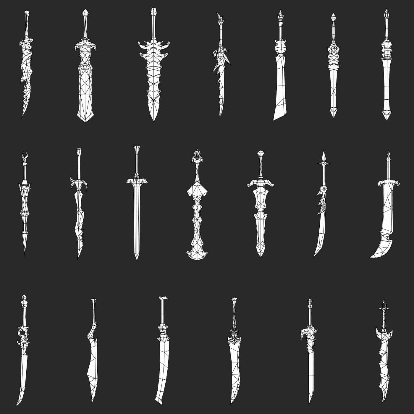 Fantasy Sword Collection Vol.03 - 3D Model by cghriggs