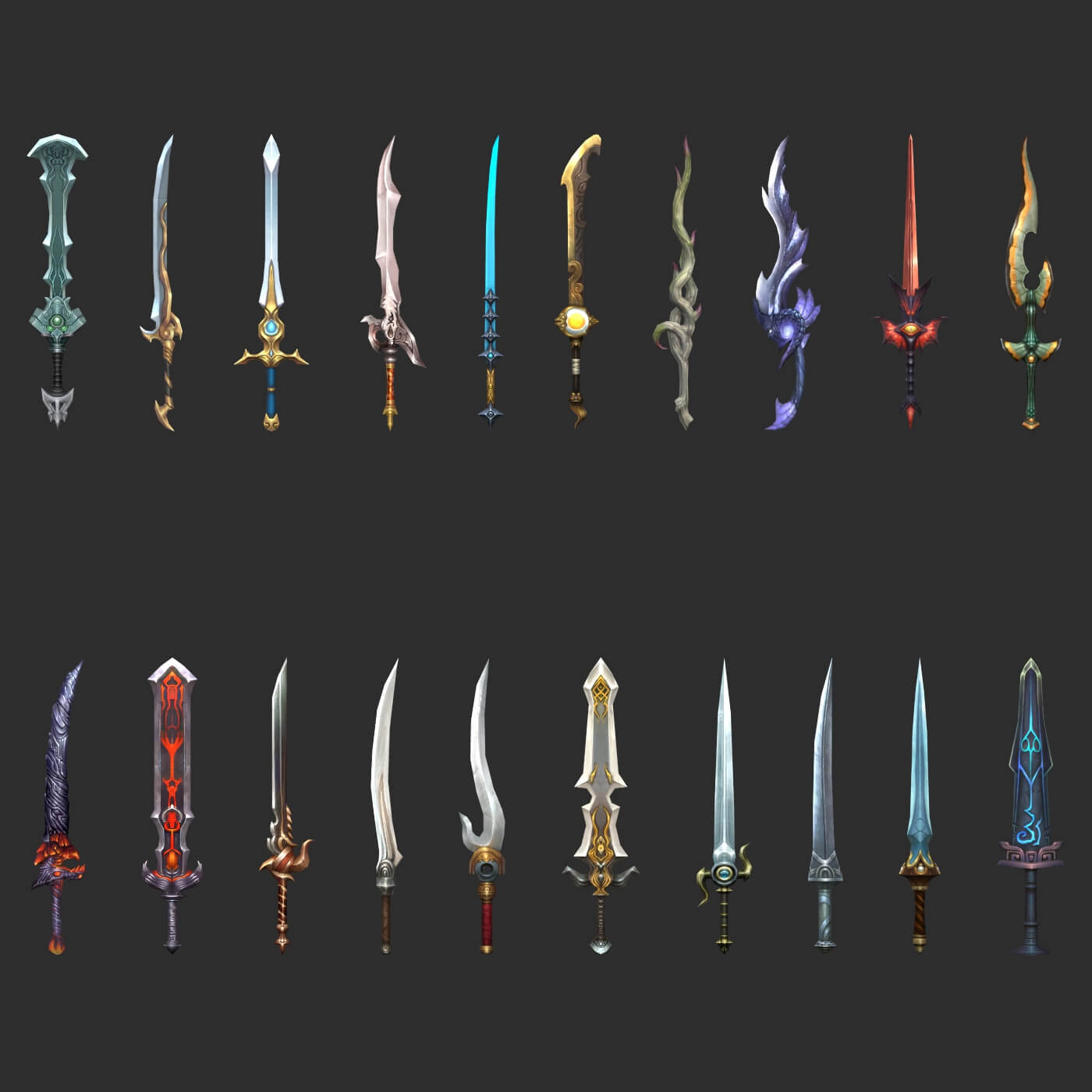Fantasy Sword Collection Vol.05 - 3D Model by cghriggs