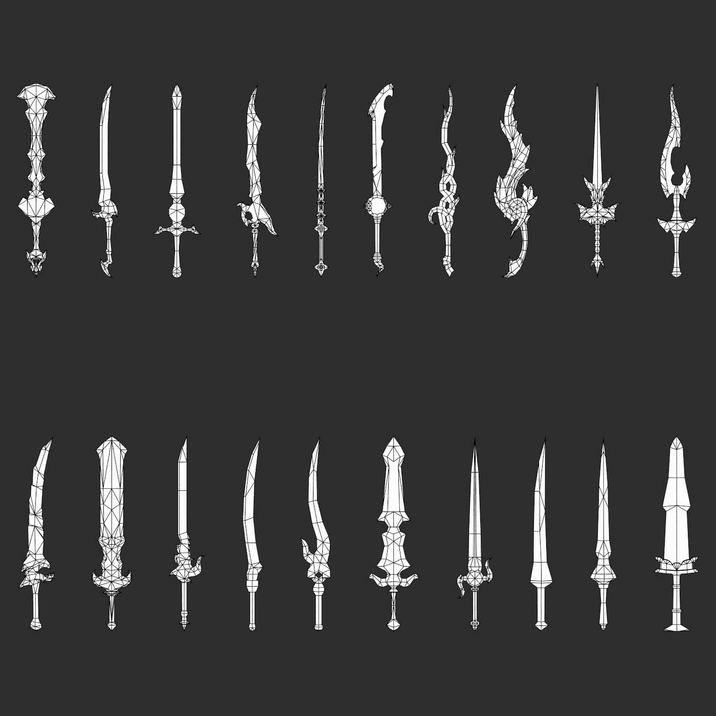 Fantasy Sword Collection Vol.05 - 3D Model by cghriggs
