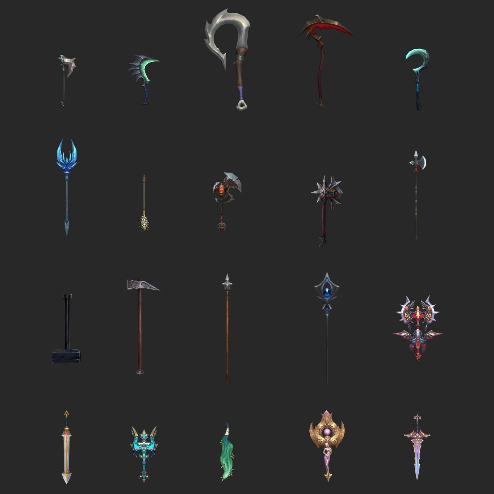 Fantasy Weapon Collection - 3D Model by cghriggs