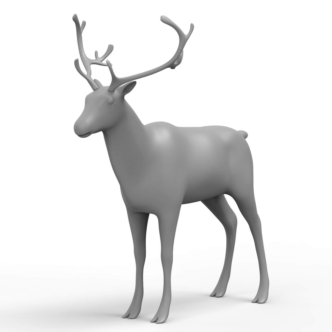 Deer Base Mesh - 3D Model by CGHub
