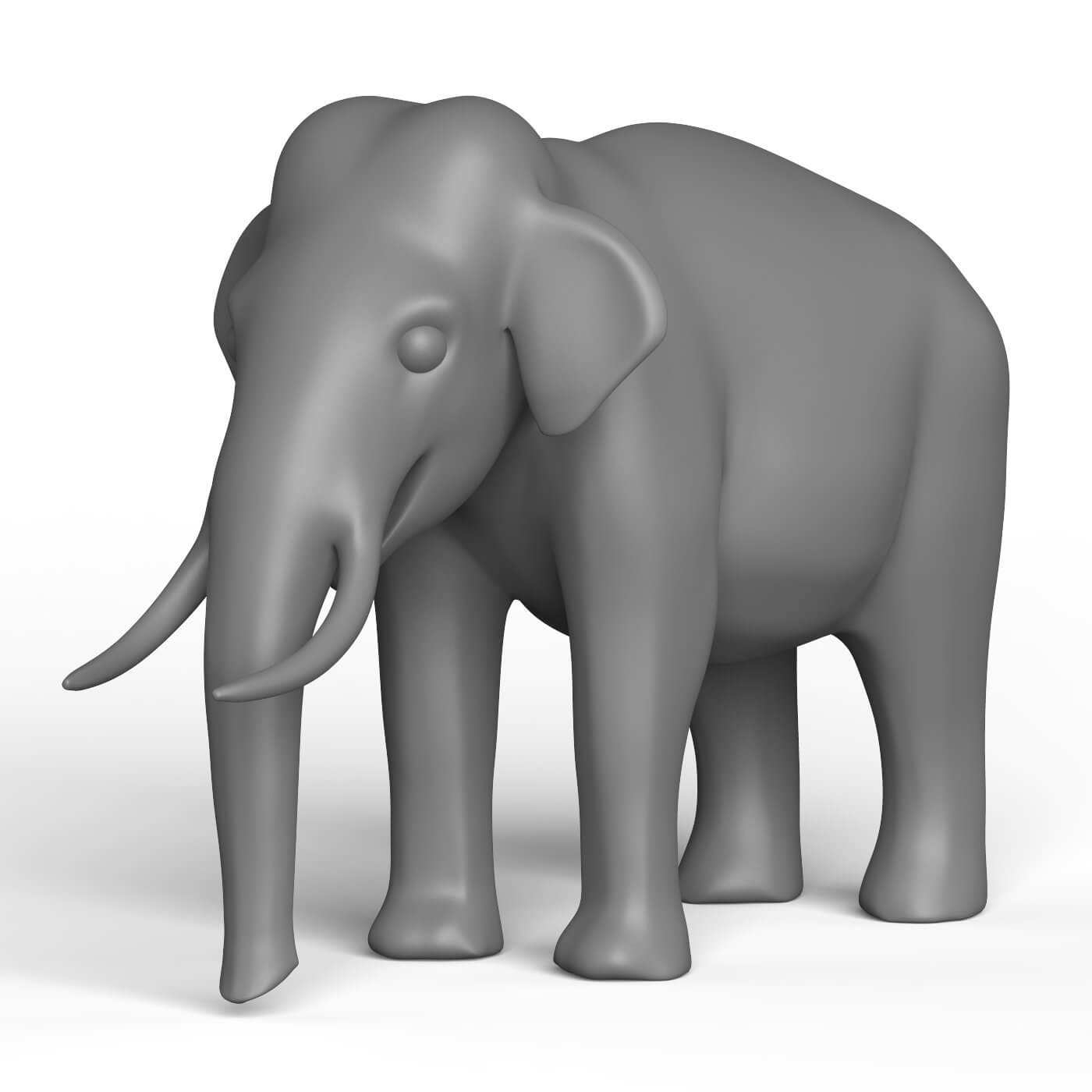 Elephant Base Mesh - 3D Model by CGHub