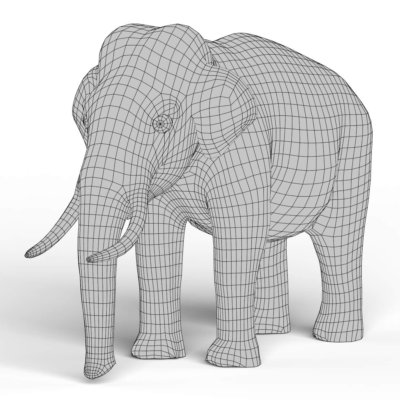 Elephant Base Mesh - 3D Model by CGHub