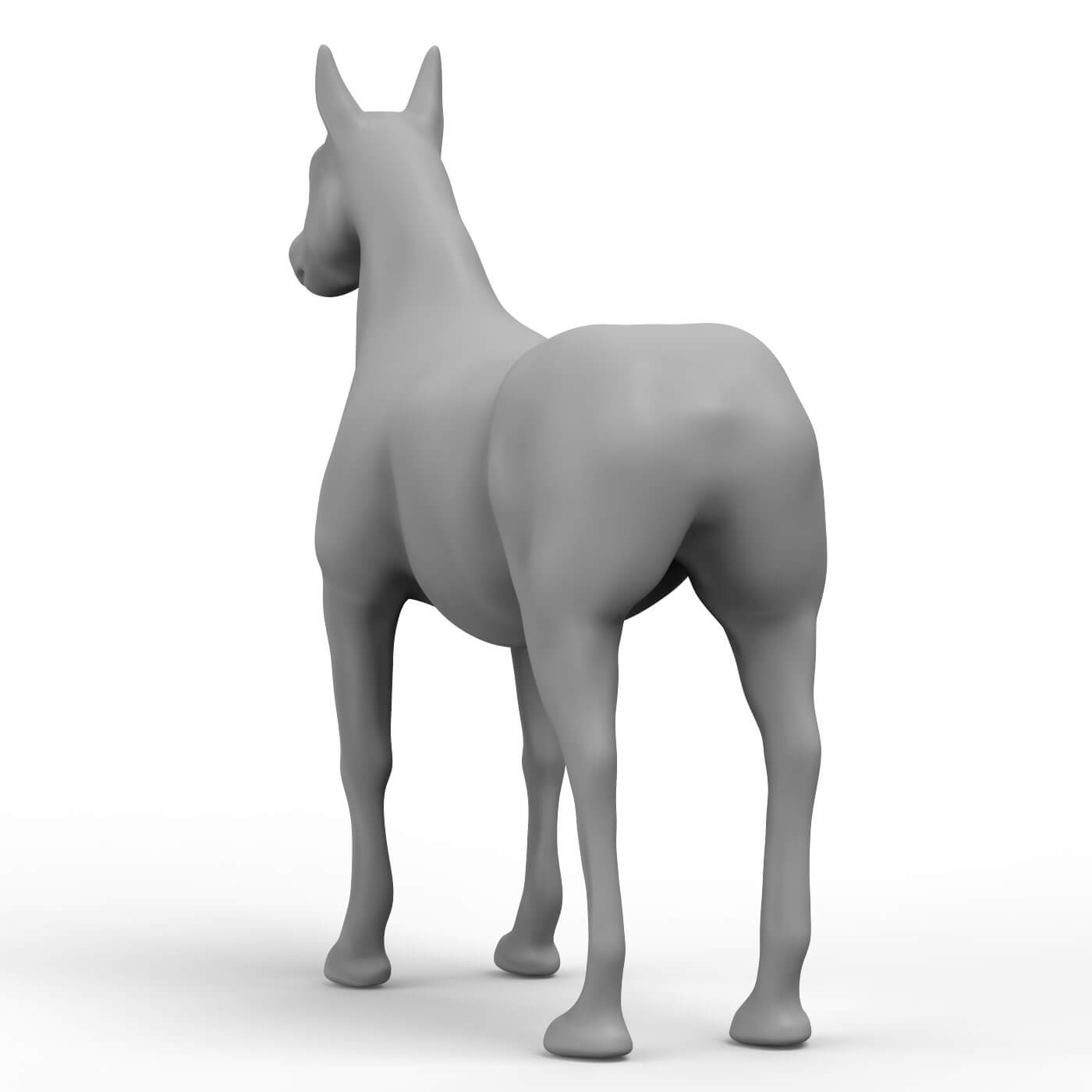 Horse Base Mesh - 3D Model by CGHub