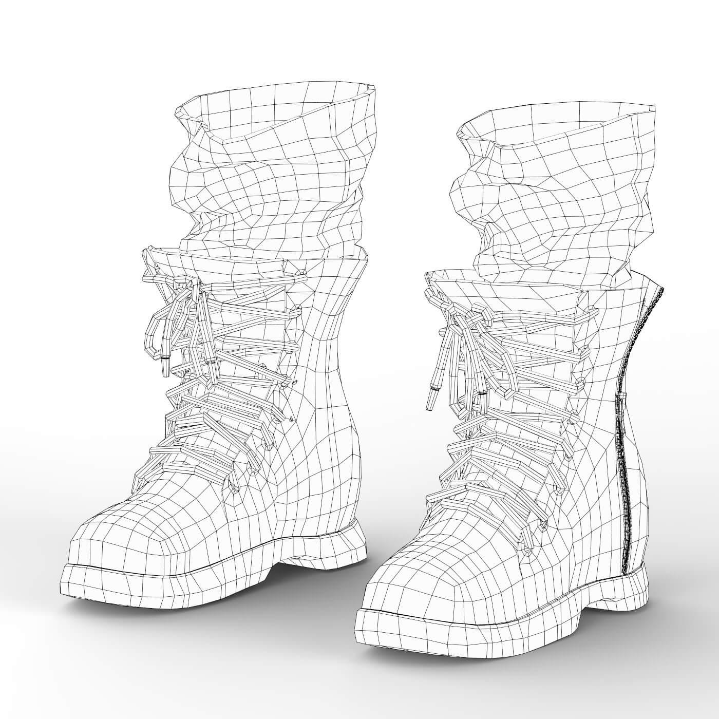 Leather Boot With Socks - 3D Model by CGHub
