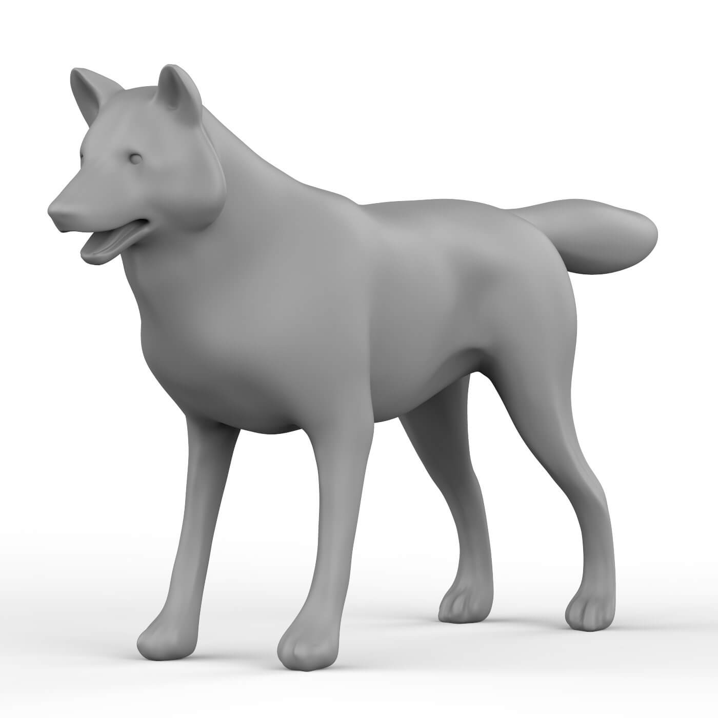 Wolf Base Mesh - 3D Model by CGHub