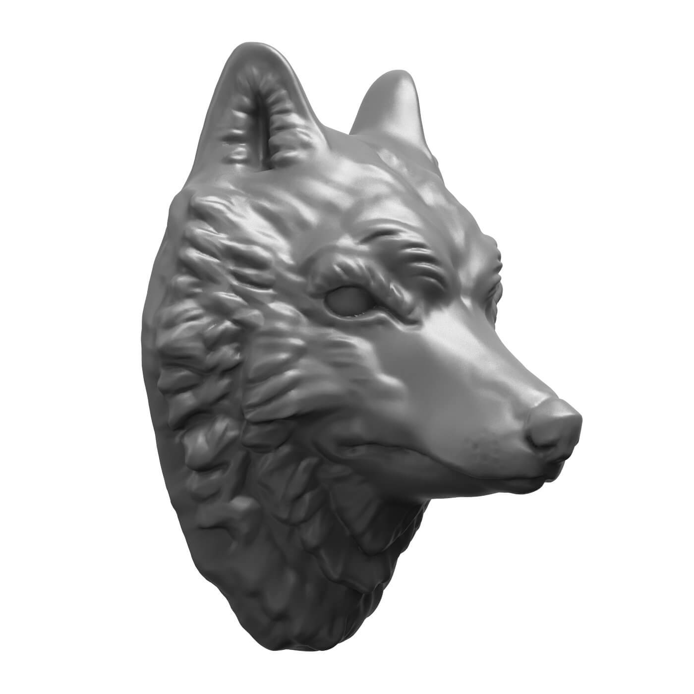 Wolf Head - 3D Model by CGHub