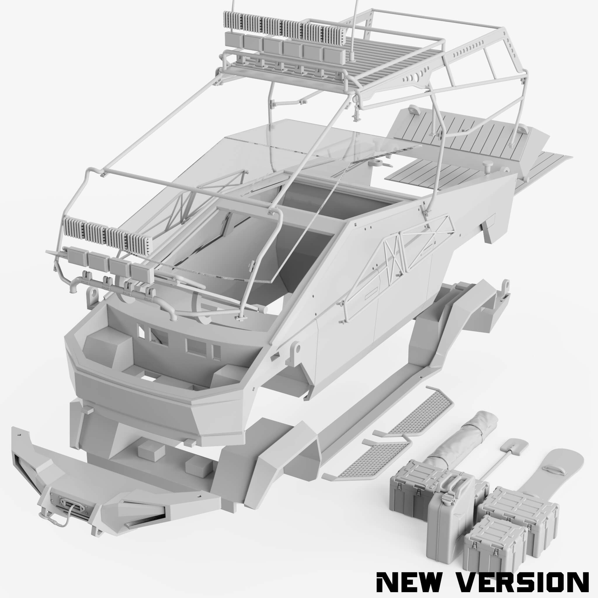 Tesla Cybertrack SUV Cover - 3D Model by CGIKnights