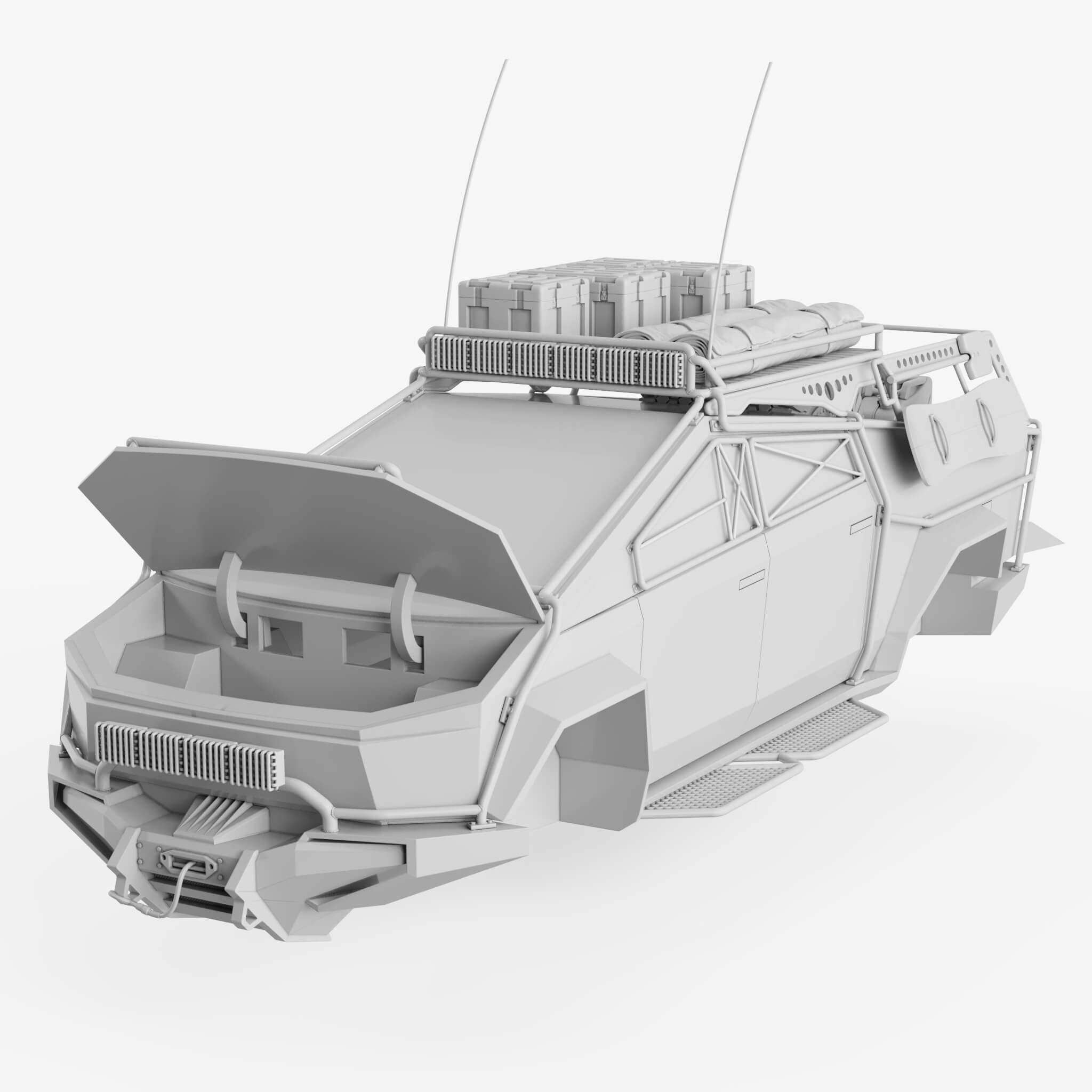 Tesla Cybertrack SUV Cover - 3D Model by CGIKnights