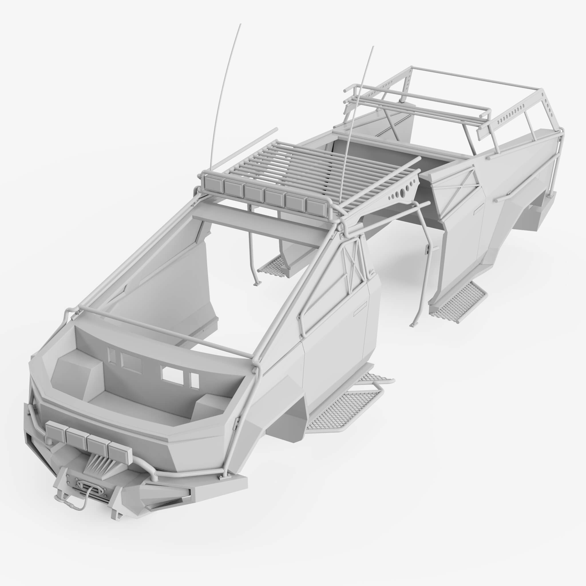 Tesla Cybertrack SUV Cover - 3D Model by CGIKnights