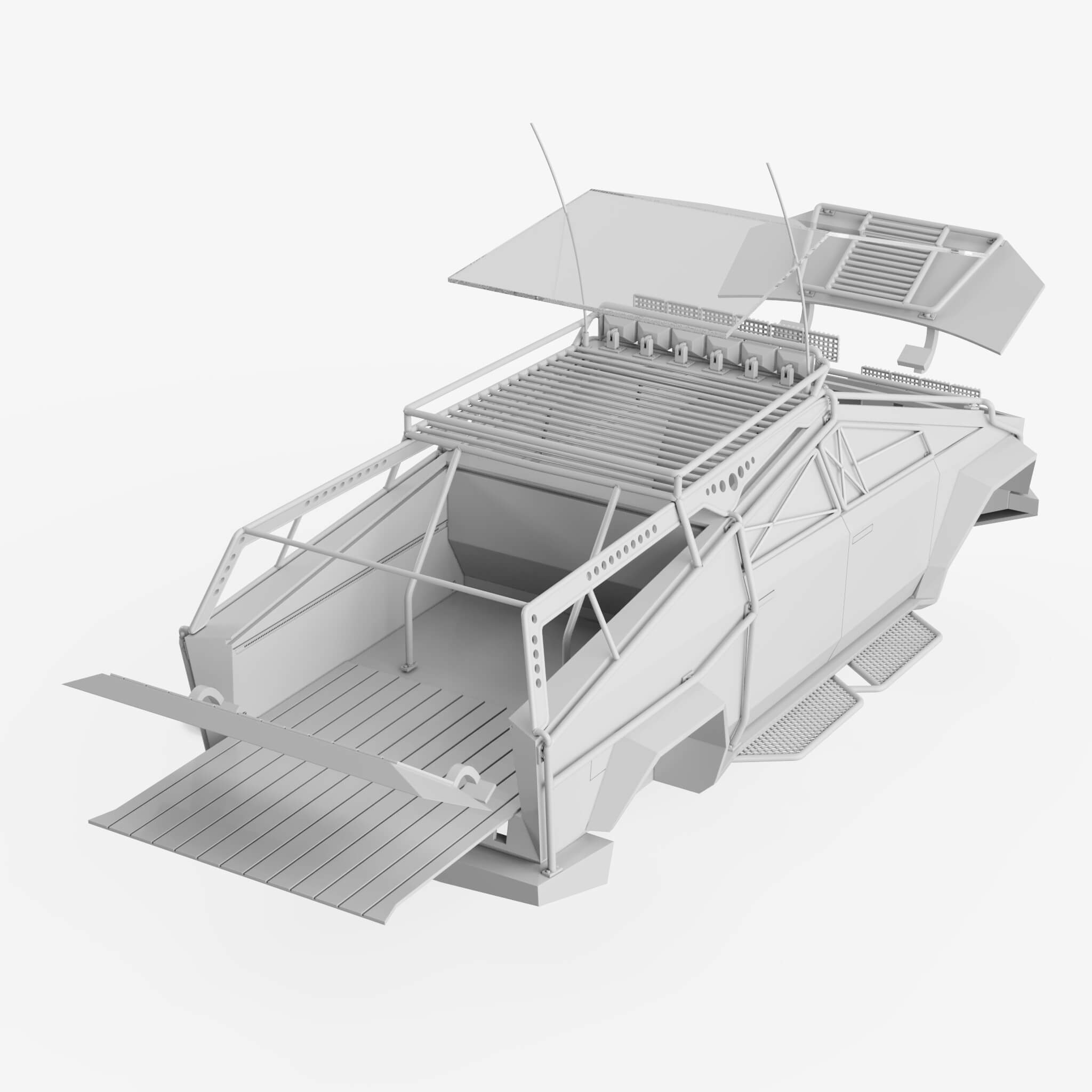 Tesla Cybertrack SUV Cover - 3D Model by CGIKnights