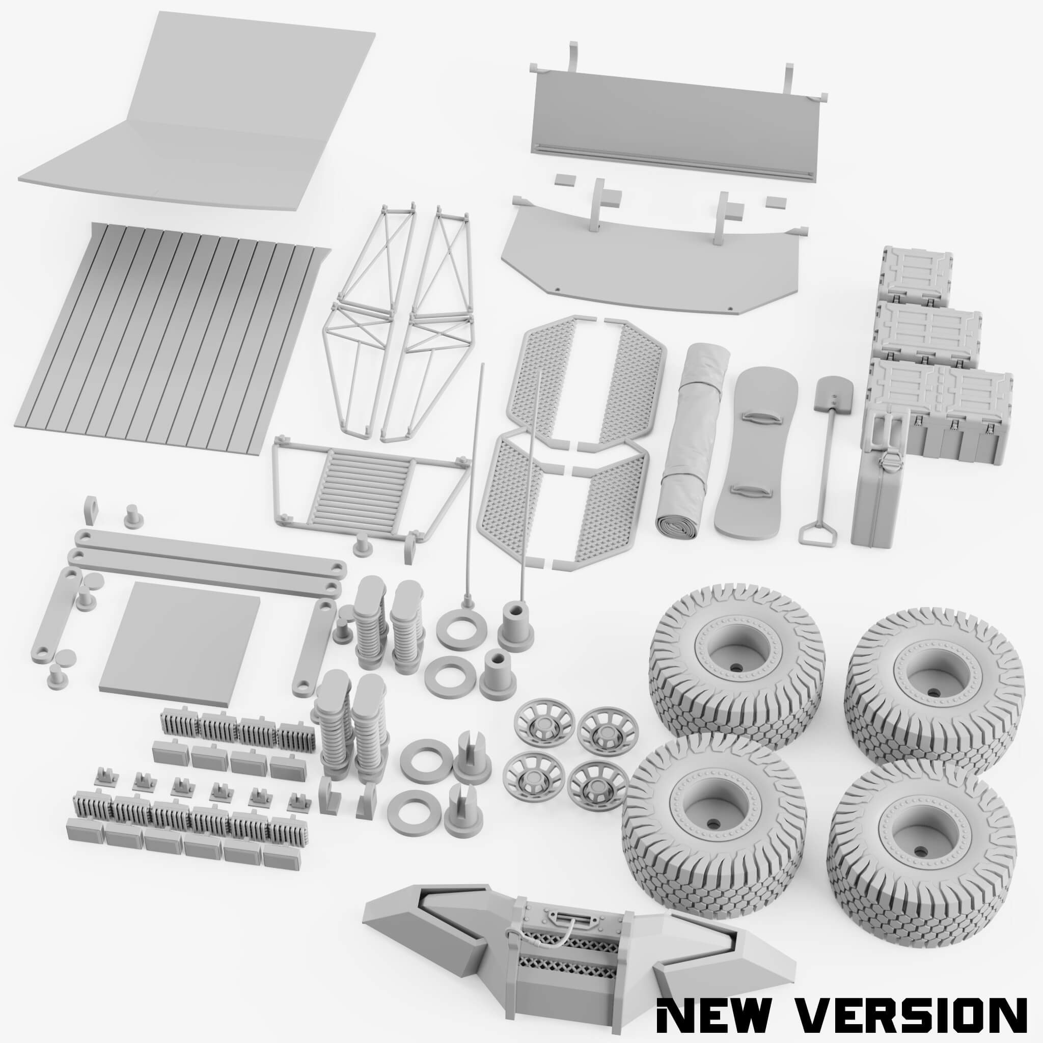 Tesla Cybertrack SUV - 3D Print Model by CGIKnights