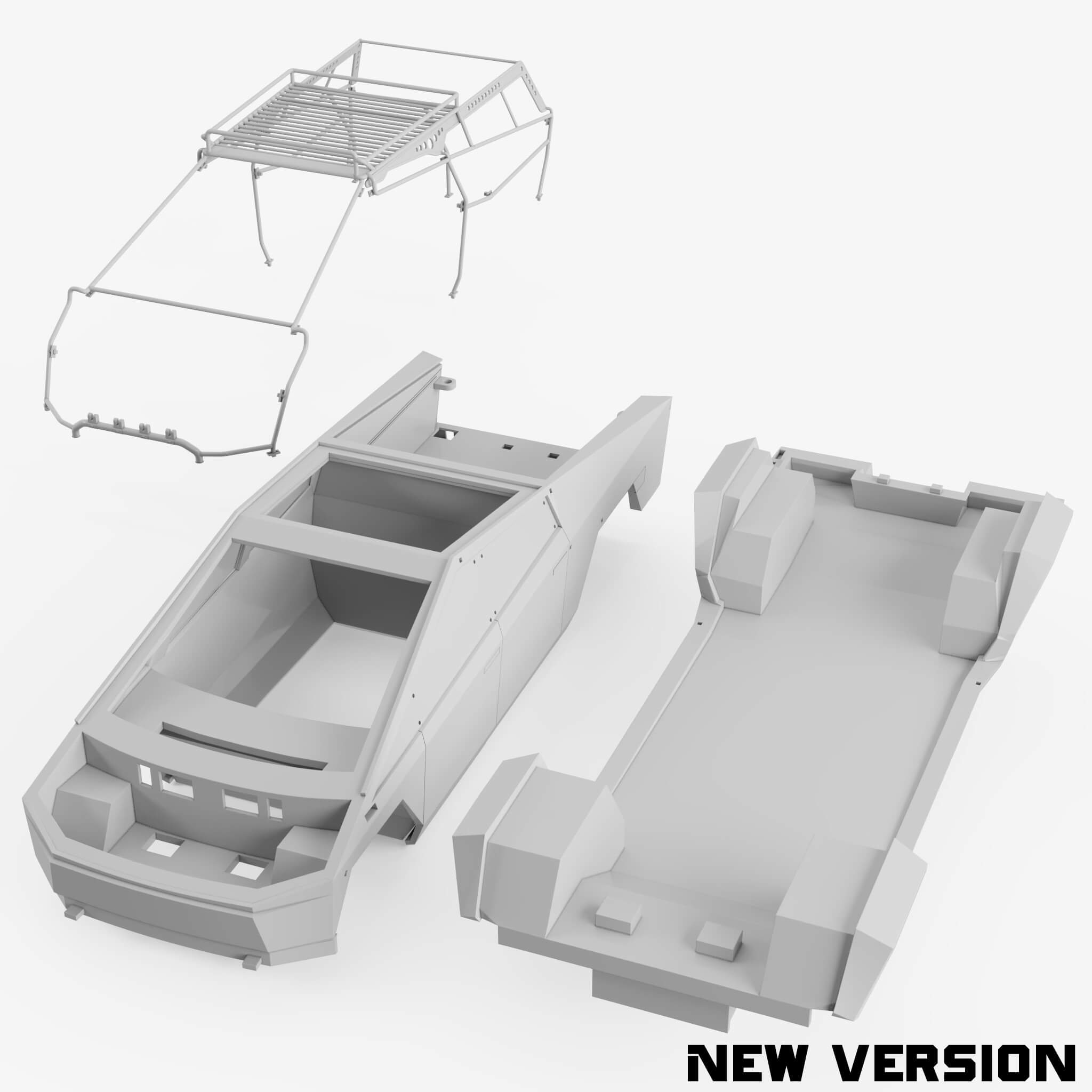 Tesla Cybertrack SUV - 3D Print Model by CGIKnights