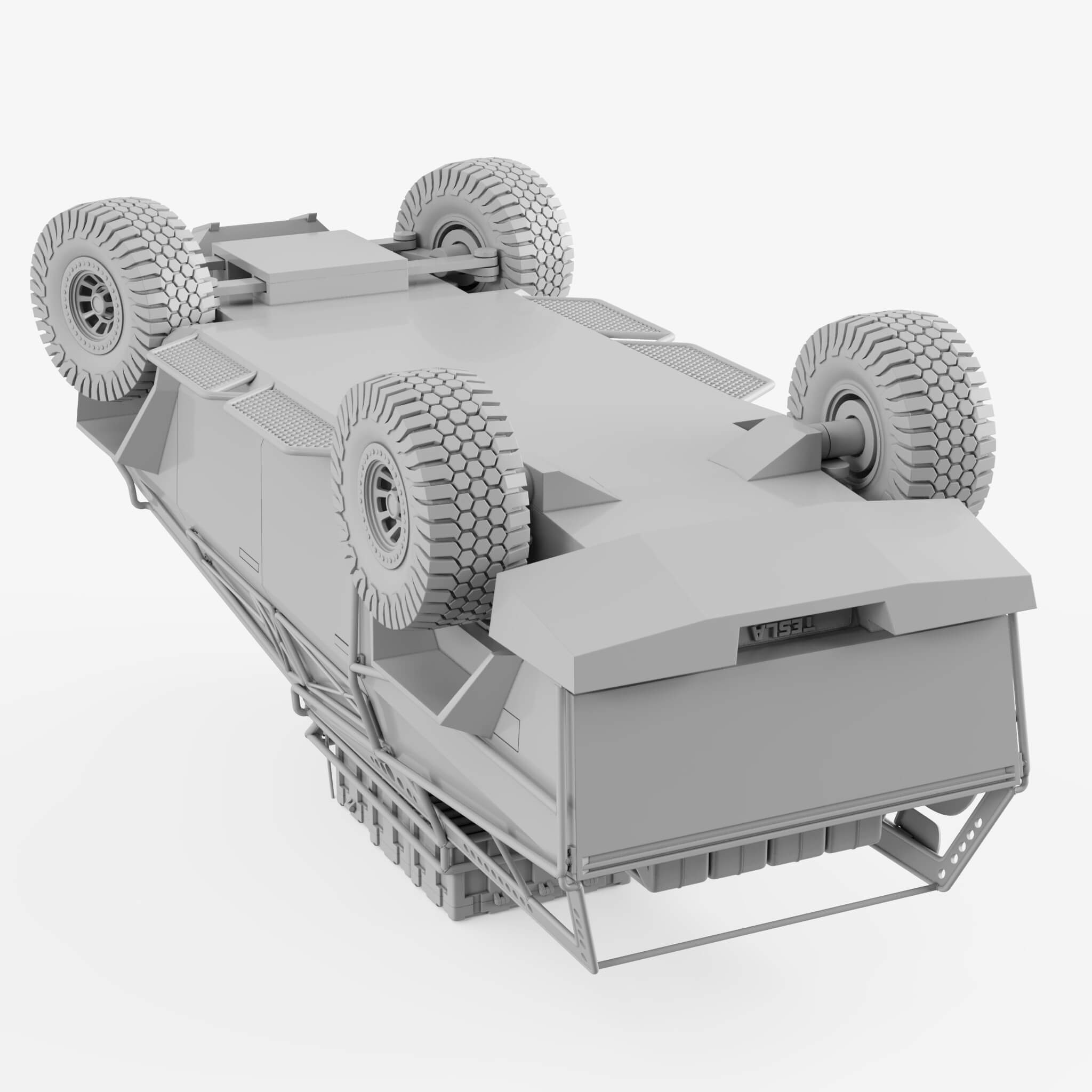 Tesla Cybertrack SUV - 3D Print Model by CGIKnights