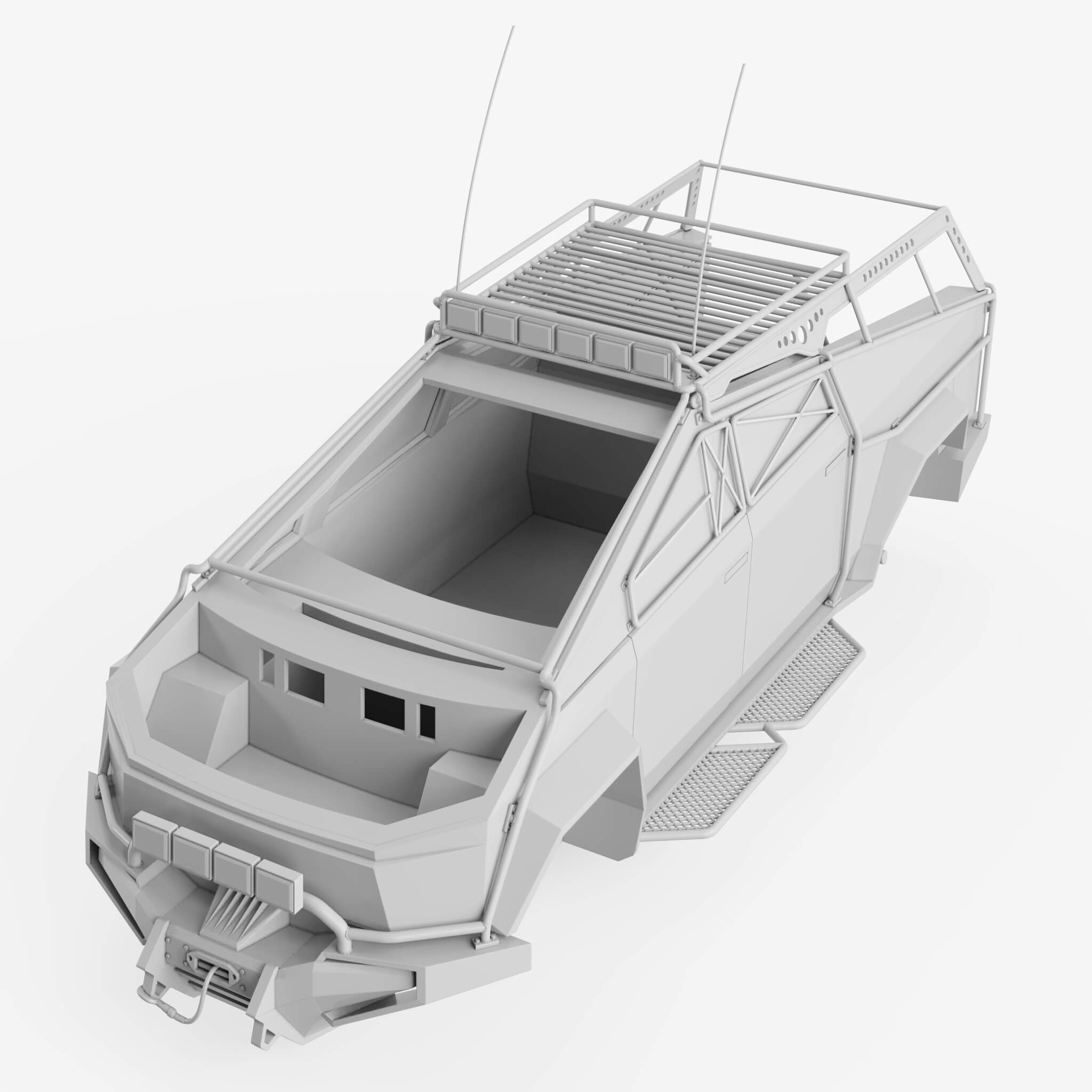 Tesla Cybertrack SUV - 3D Print Model by CGIKnights