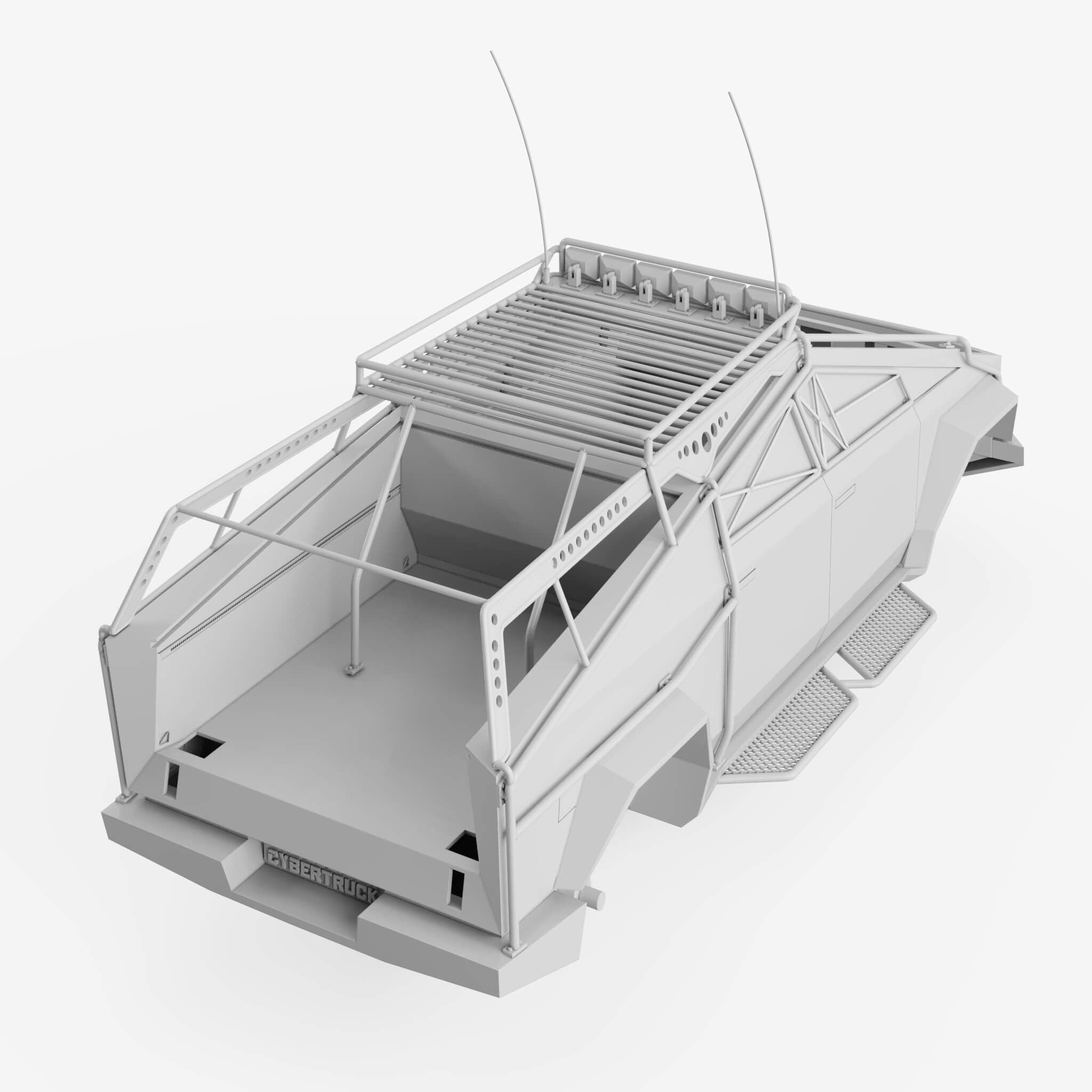 Tesla Cybertrack SUV - 3D Print Model by CGIKnights