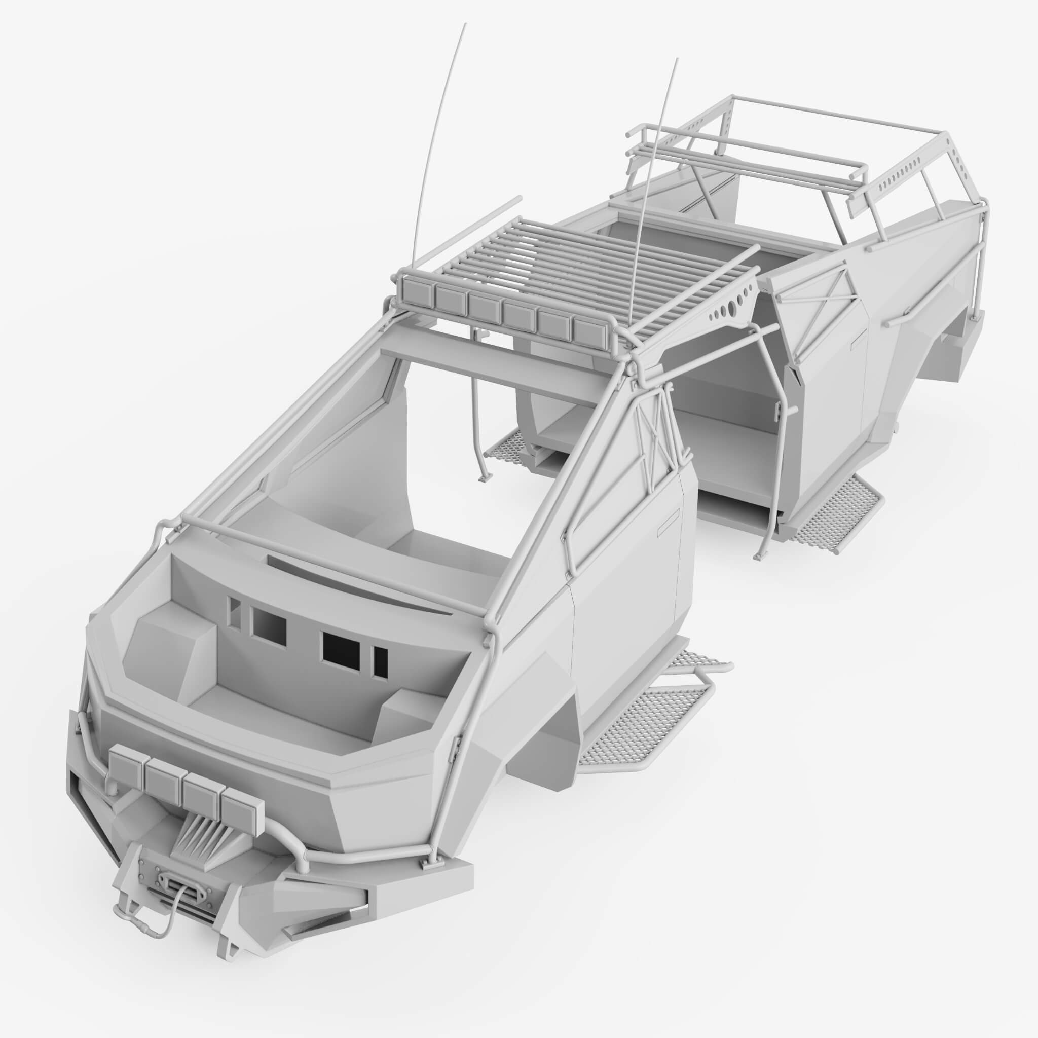 Tesla Cybertrack SUV - 3D Print Model by CGIKnights