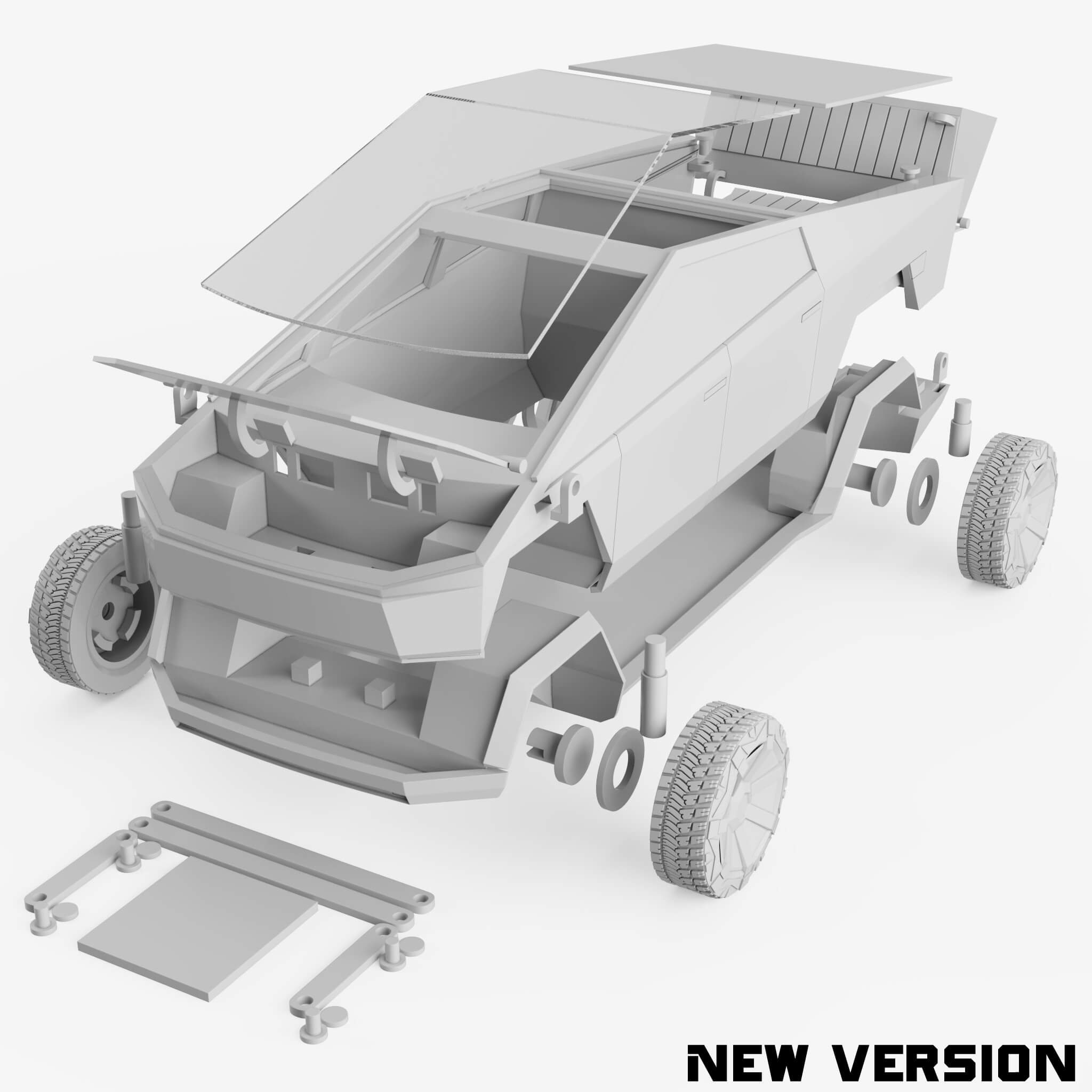 Tesla Cybertrack - 3D Model by CGIKnights