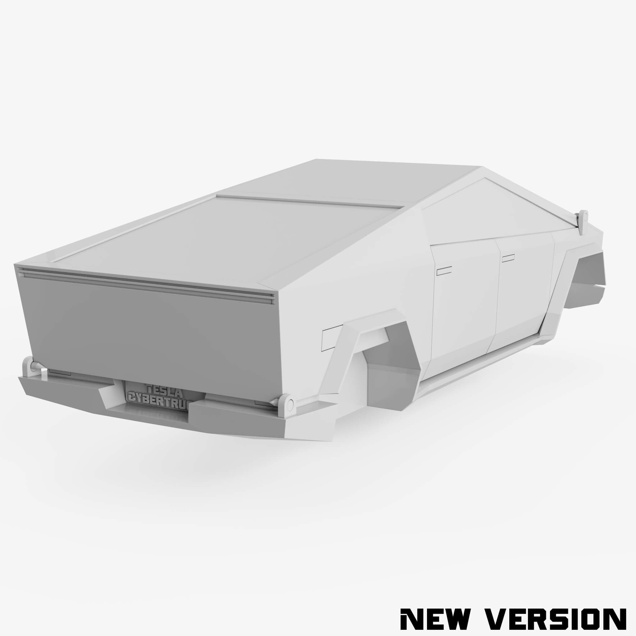 Tesla Cybertruck Cover - Free 3D Model by CGIKnights