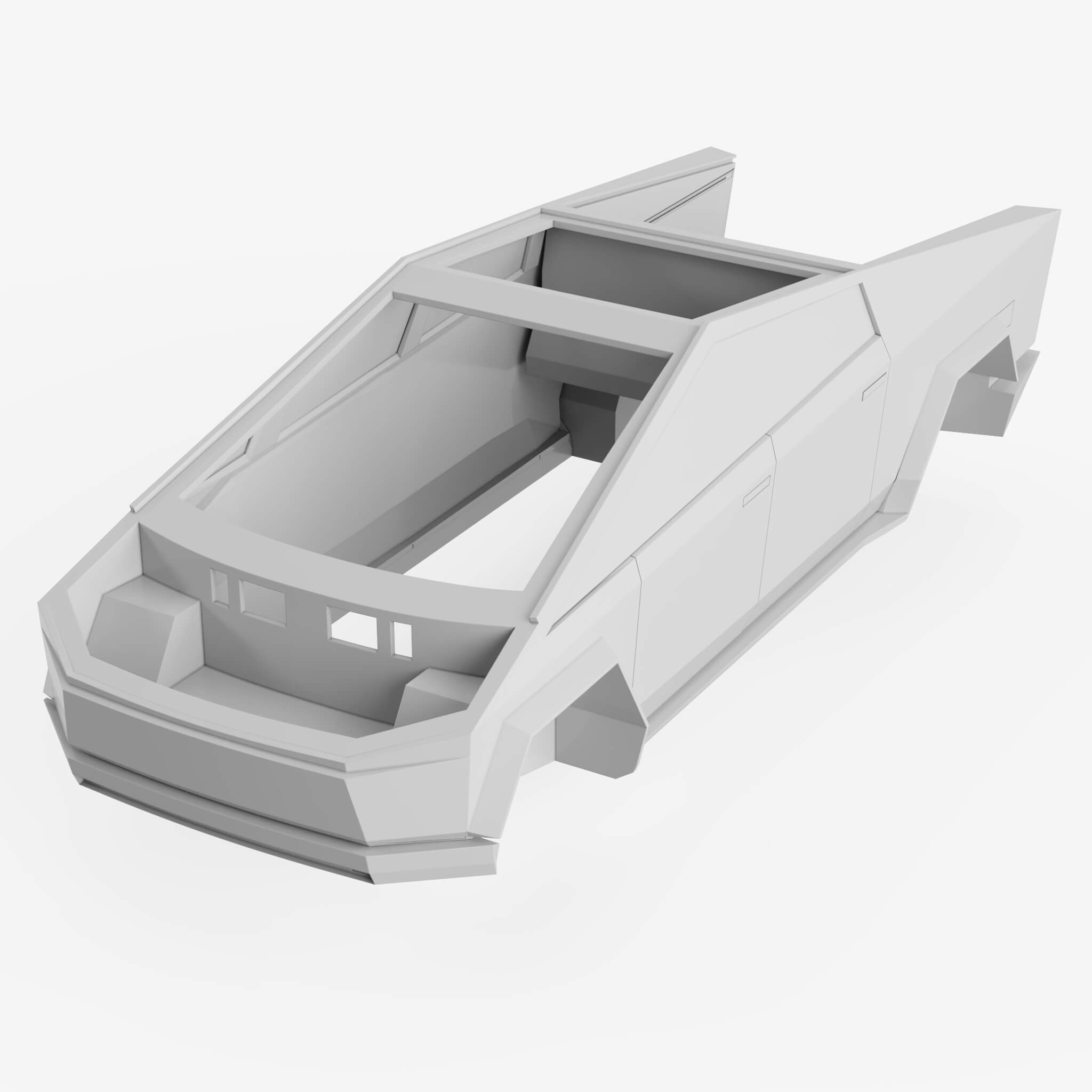 Tesla Cybertruck Cover - Free 3D Model by CGIKnights