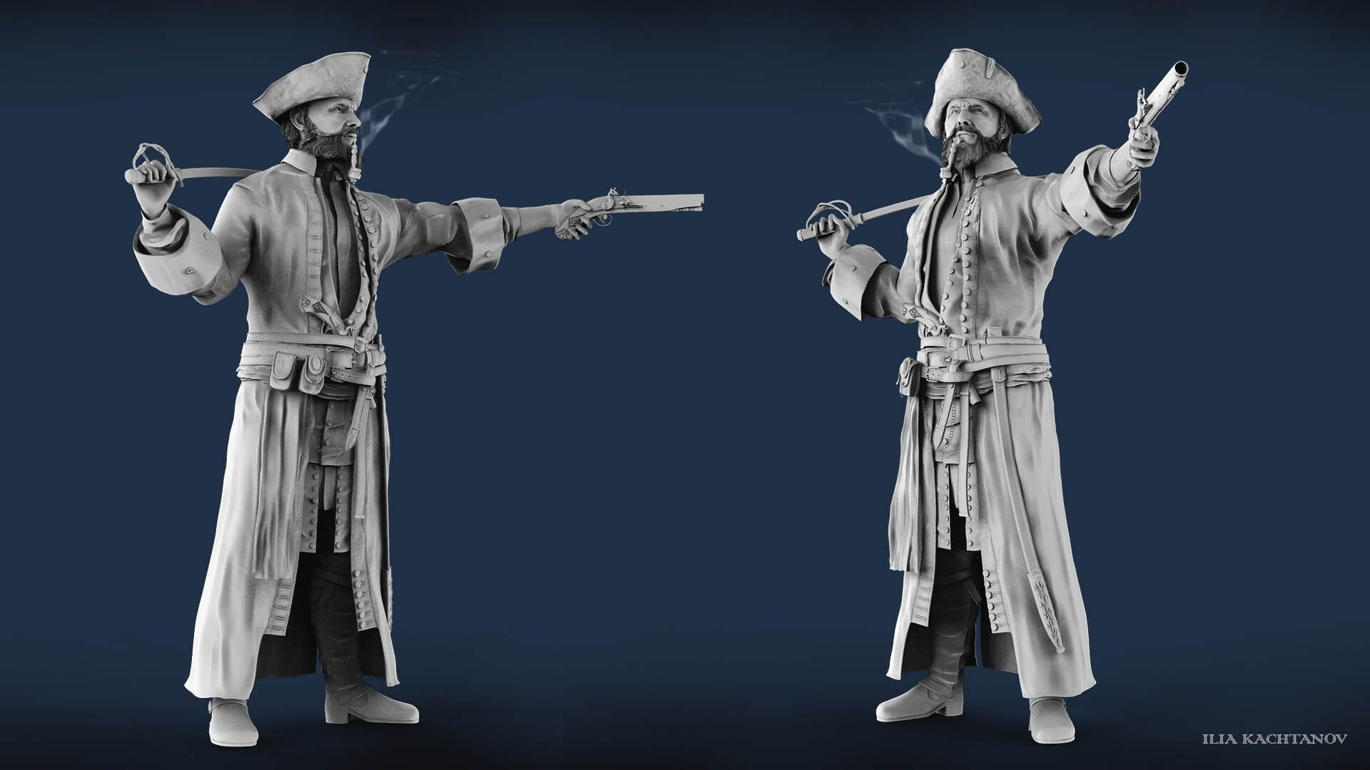 Pirate 3D Render | RenderHub Gallery