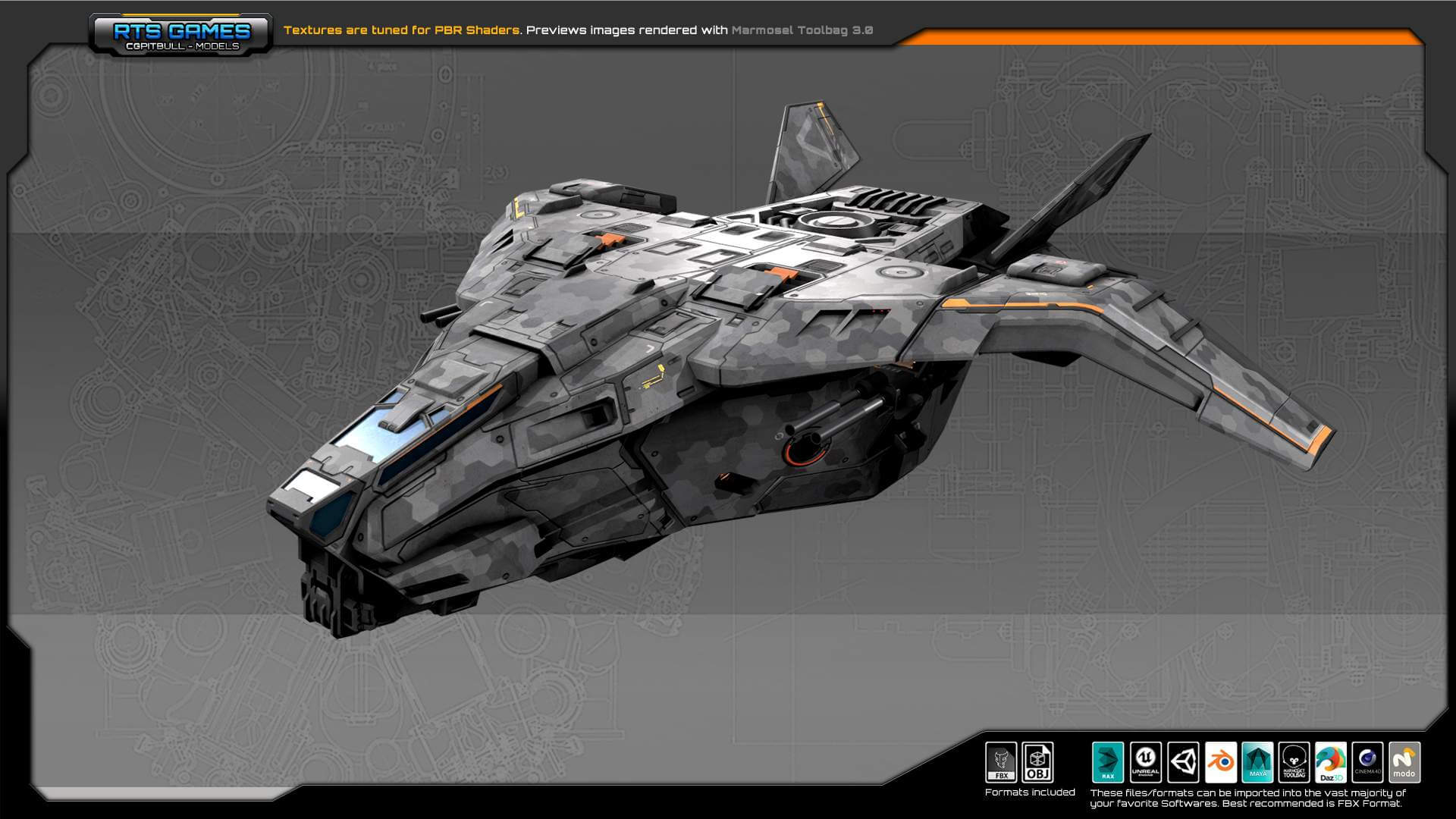 RTS - Dropship 3D Model by CGPitbull