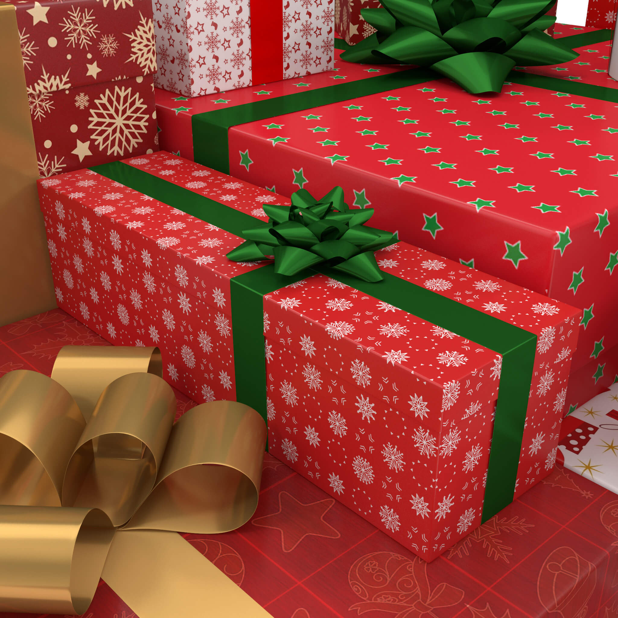 Christmas Gifts 1 - 3D Model by CGPixel
